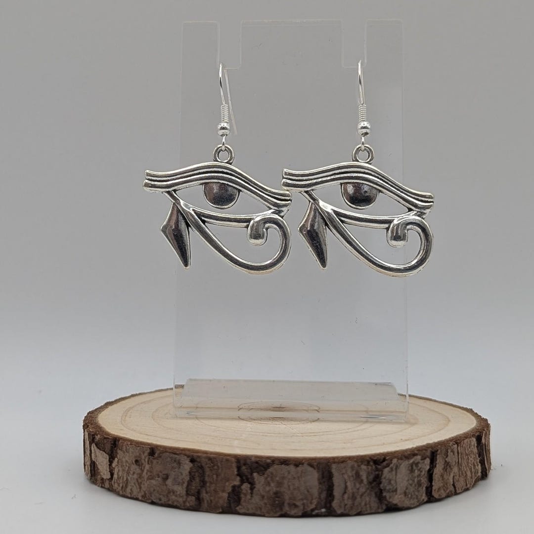 Egyptian Eye of Horus Drop Earrings - Etsy