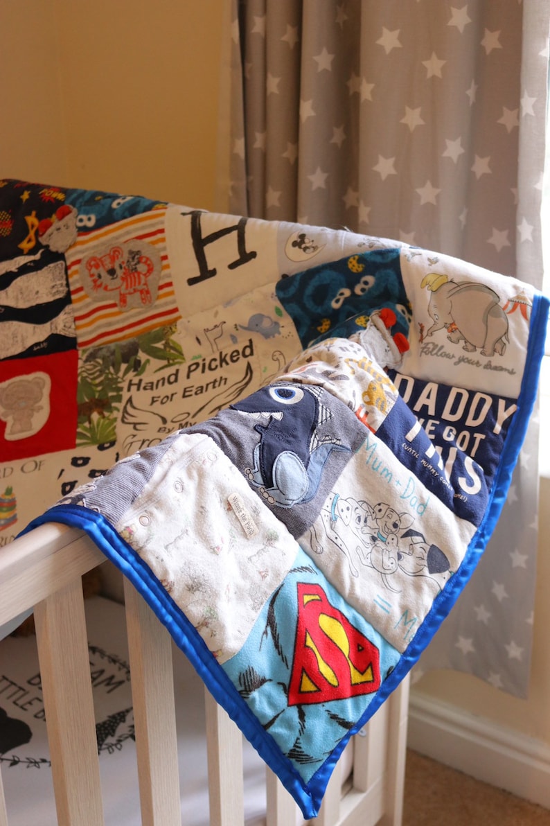 Memory Quilt - Bespoke Baby Keepsake Quilt From Your Treasured Items - Etsy