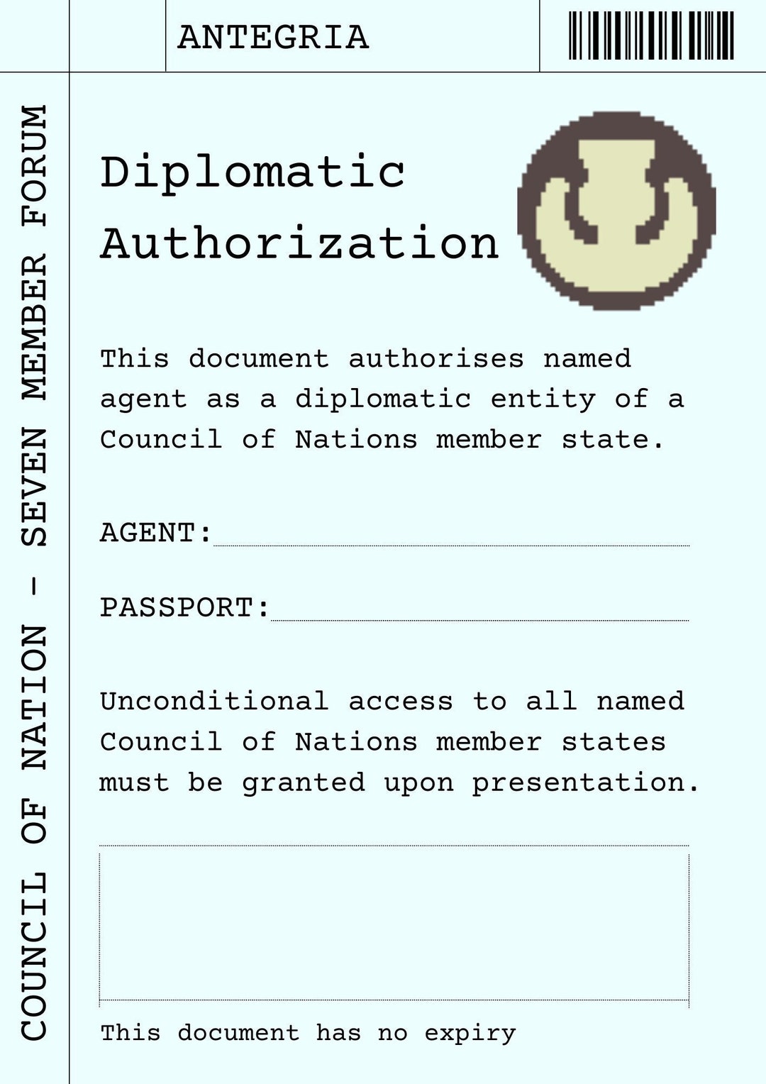 Paper's Please Arstotska Diplomatic Authorisation - Etsy