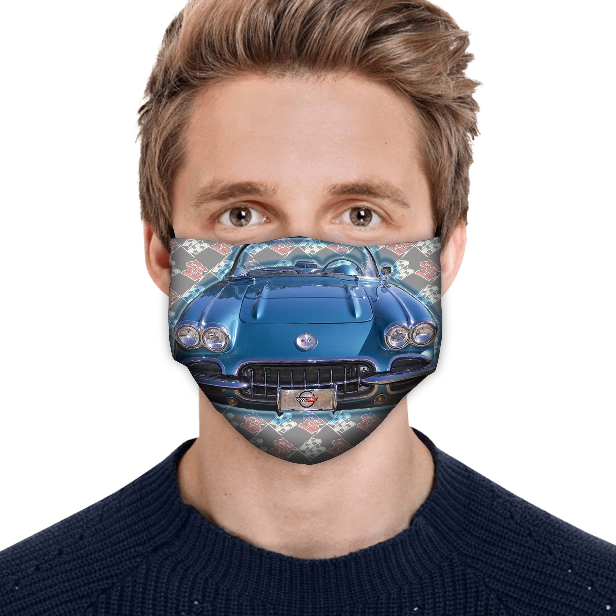 Blue Rt66 Corvette Grille Flat Mask - Etsy