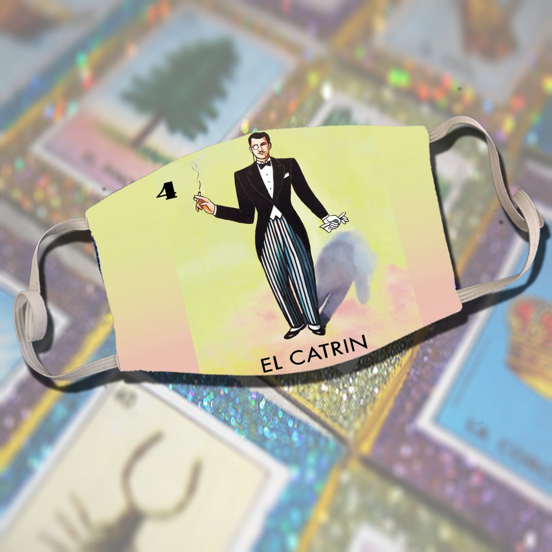 Loteria Mexican Bingo El Catrin Mask - Etsy