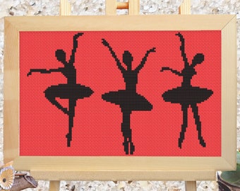 Born to Dance Female Dancer Cross-stitch Pattern PDF Download - Etsy