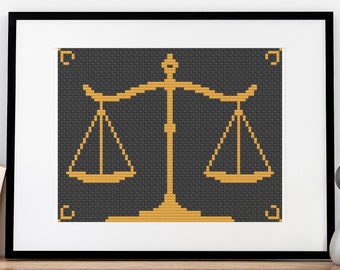 Justice Cross Stitch - Etsy
