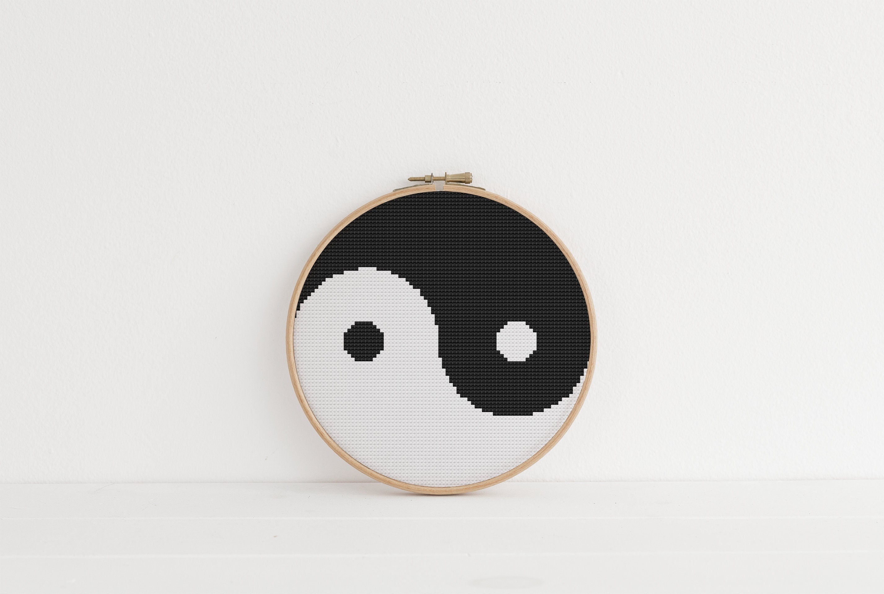 Yin and Yang Cross Stitch Pattern Universe in Equal Balance Design 2 ...