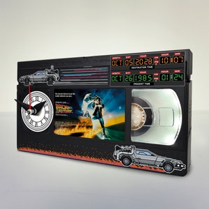 Retro VHS Clock, 80s, 90s, Back to the Future VHS Tapes, Clock Table ...