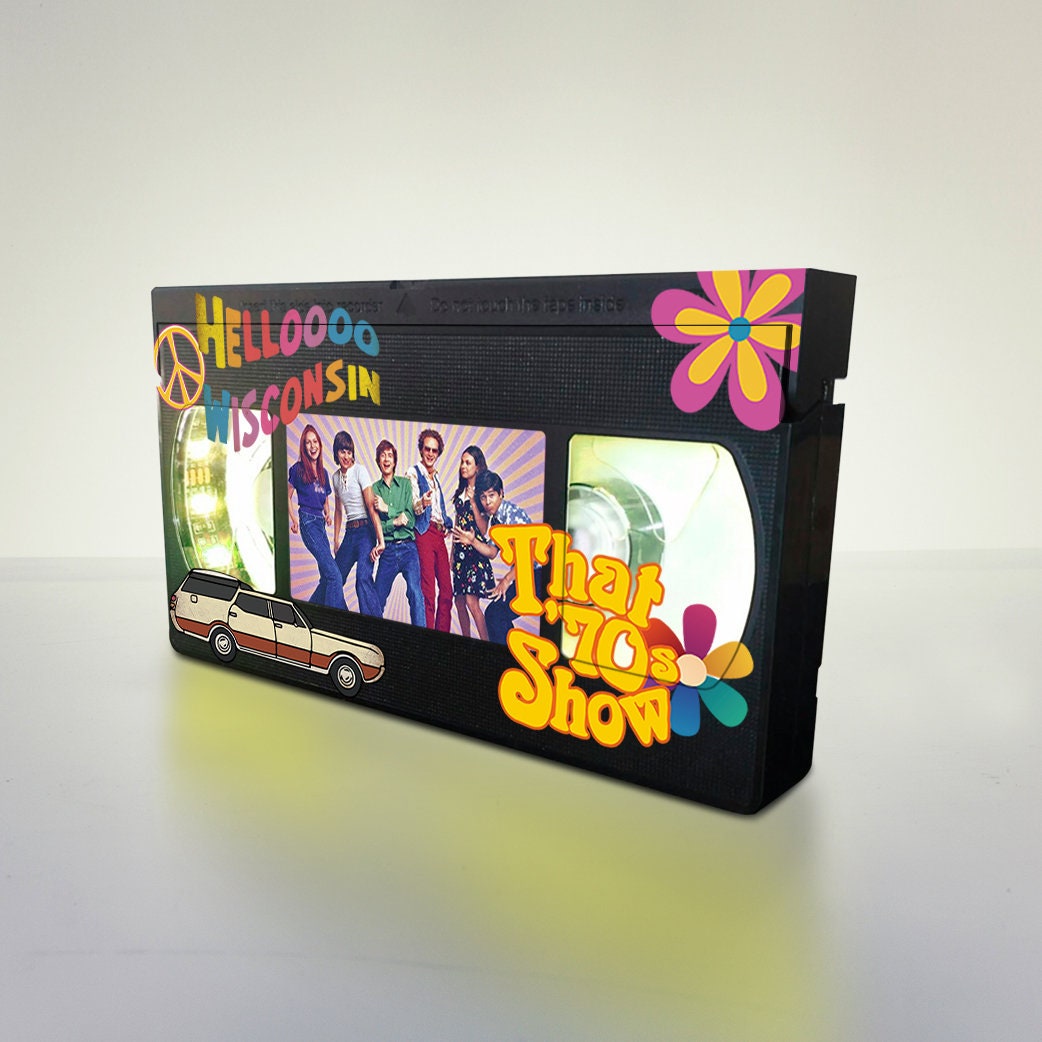Retro VHS Lamp: 'that 70s Show' LED Light With Remote - Etsy