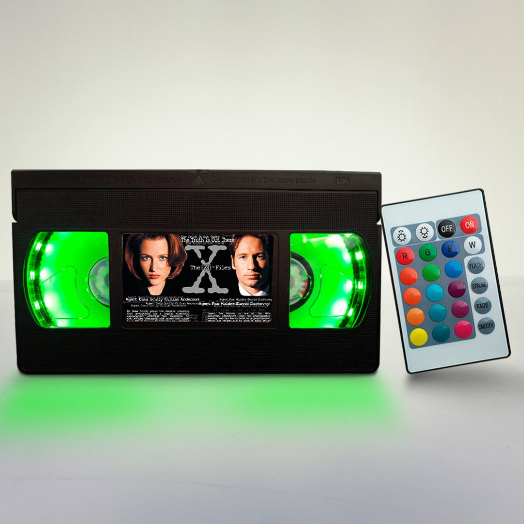 Retro VHS Lamp: Upcycled 80s Movie Decor With Remote - Etsy