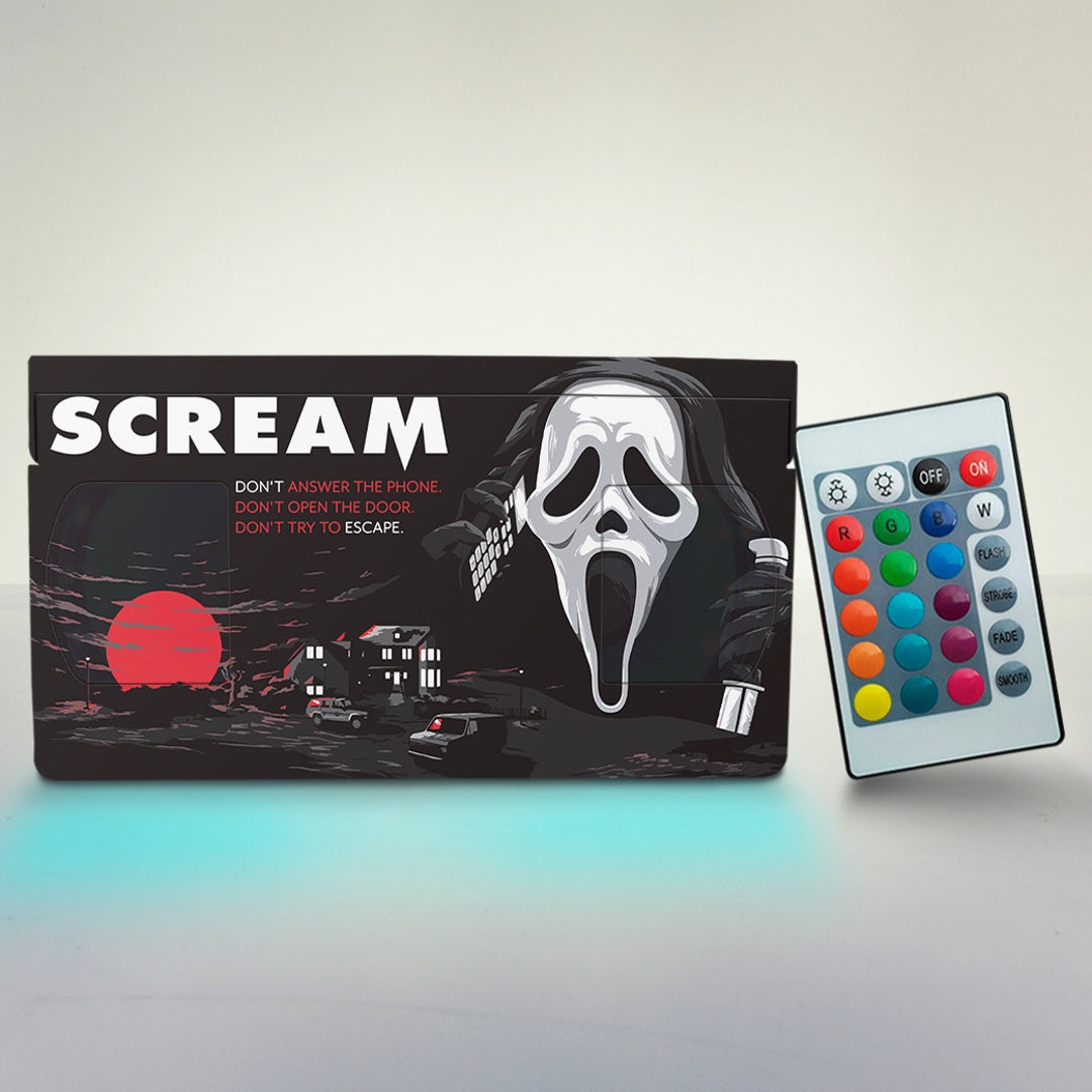 Retro VHS Lamp, Scream VHS tape, 80s, 90s, Birthday gift, Christmas ...