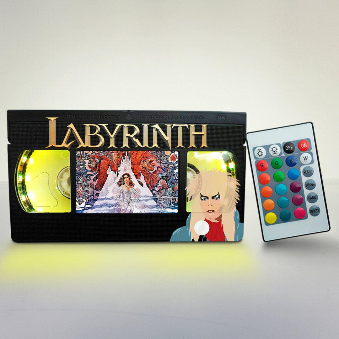 Retro VHS Lamp, Labyrinth VHS Tape, 90s, Birthday Gift, Christmas ...