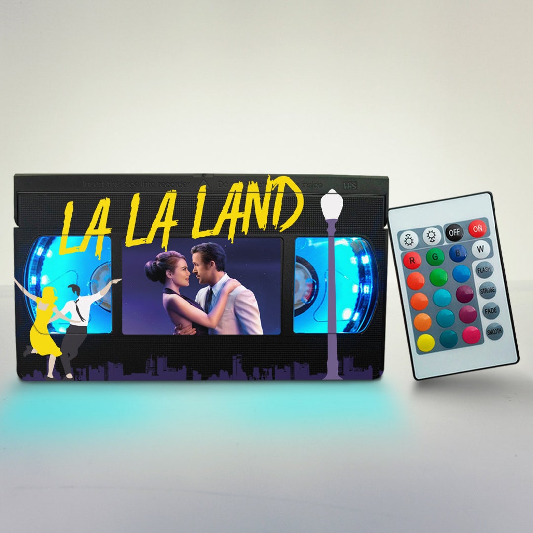 Retro VHS Lamp: Handmade Movie Poster Night Light With Remote - Etsy