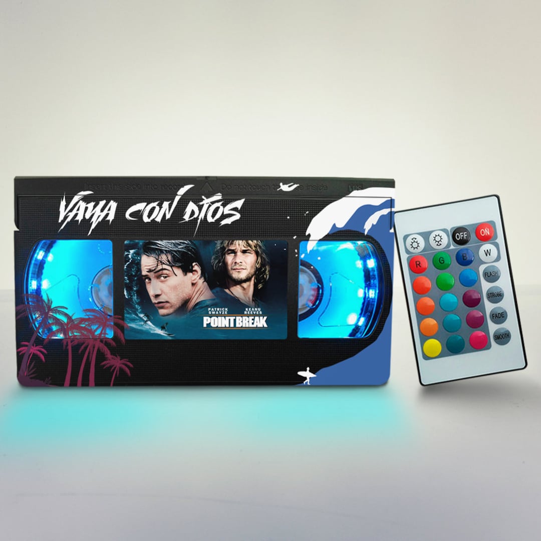 Retro VHS Lamp: Handmade 80s Movie Night Light With Remote - Etsy