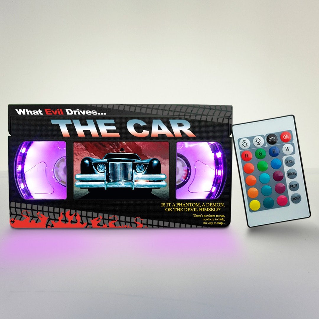 Retro 'the Car' VHS Lamp: Handmade Horror Movie Decor - Etsy