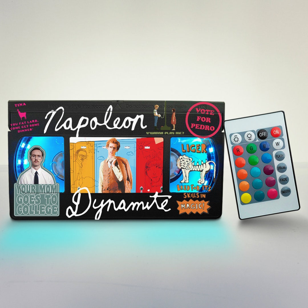 Retro VHS Lamp, 90s, Napoleon Dynamite, Night Light, Table Lamp ...