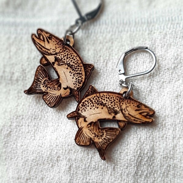 Fly Fishing Earrings - Etsy