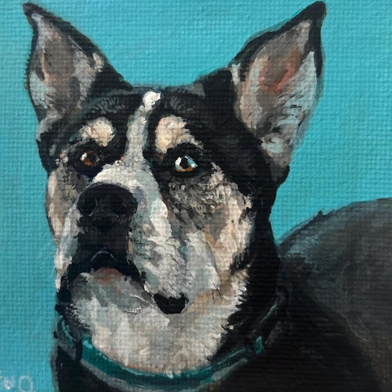 Hand Painted 3x3 Painting - Etsy