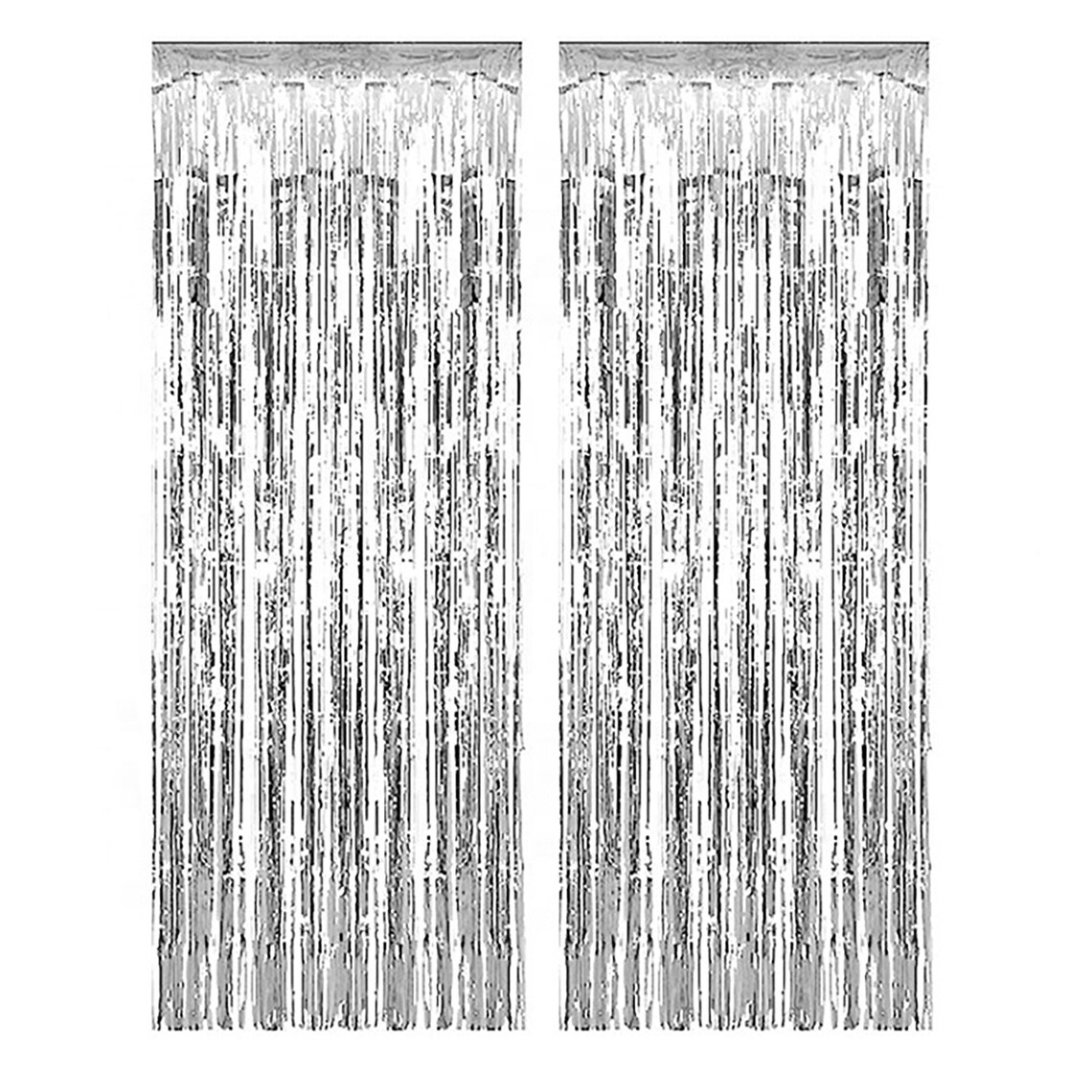 Silver Foil Fringe Door Curtains for Photobooth Doorway | Etsy