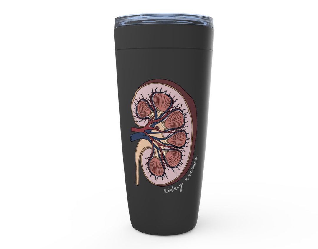 Kidney Warrior Tumbler, Dialysis Travel Cup, Kidney Disease Awareness ...