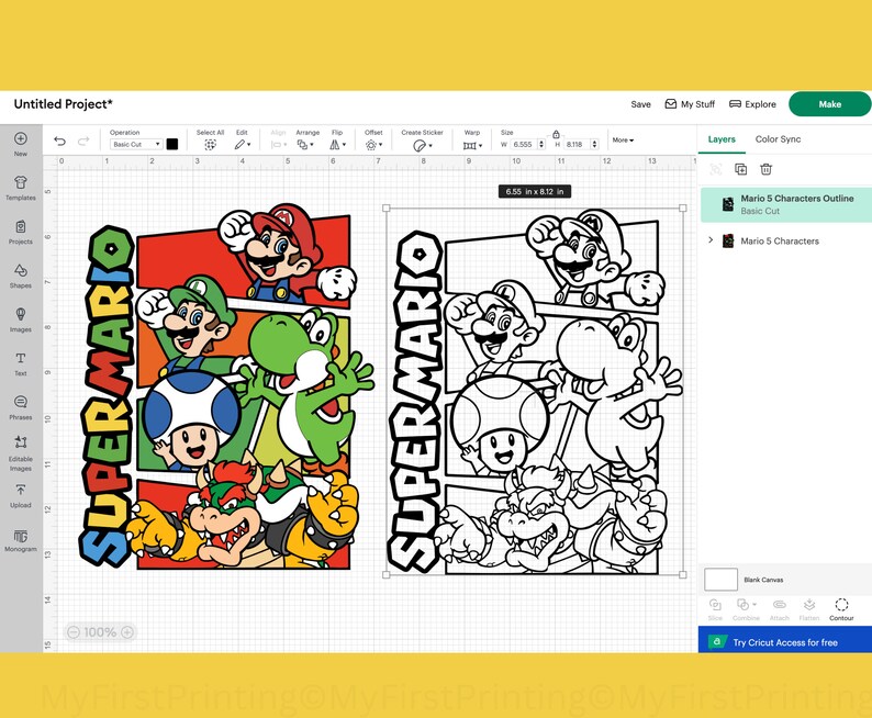 Super Mario Logo, Digital Download, Mario Layered SVG for Cricut Cut ...