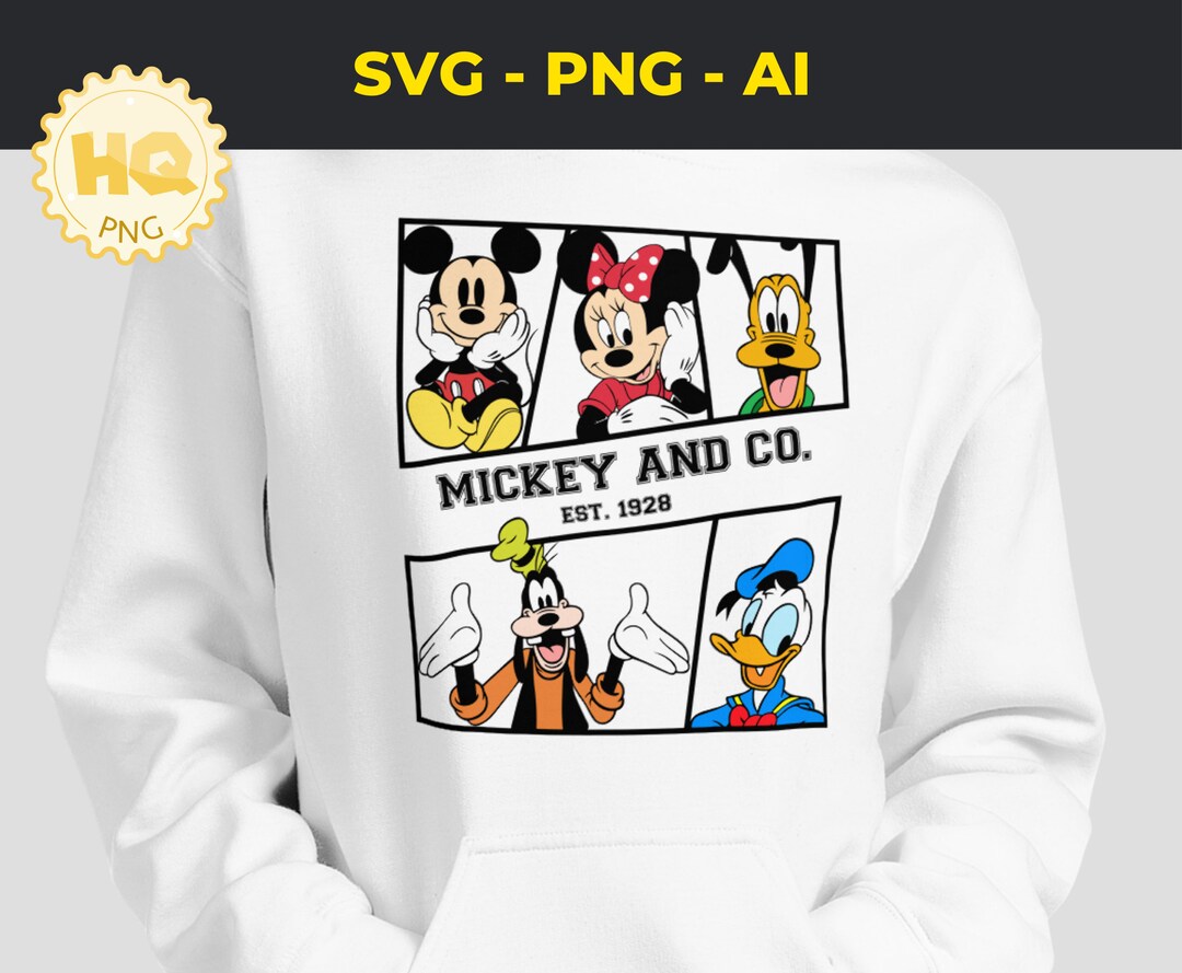 Mickeyy and Co SVG, Mouse Face SVG, Family Trip Design, Custom Cartoon ...