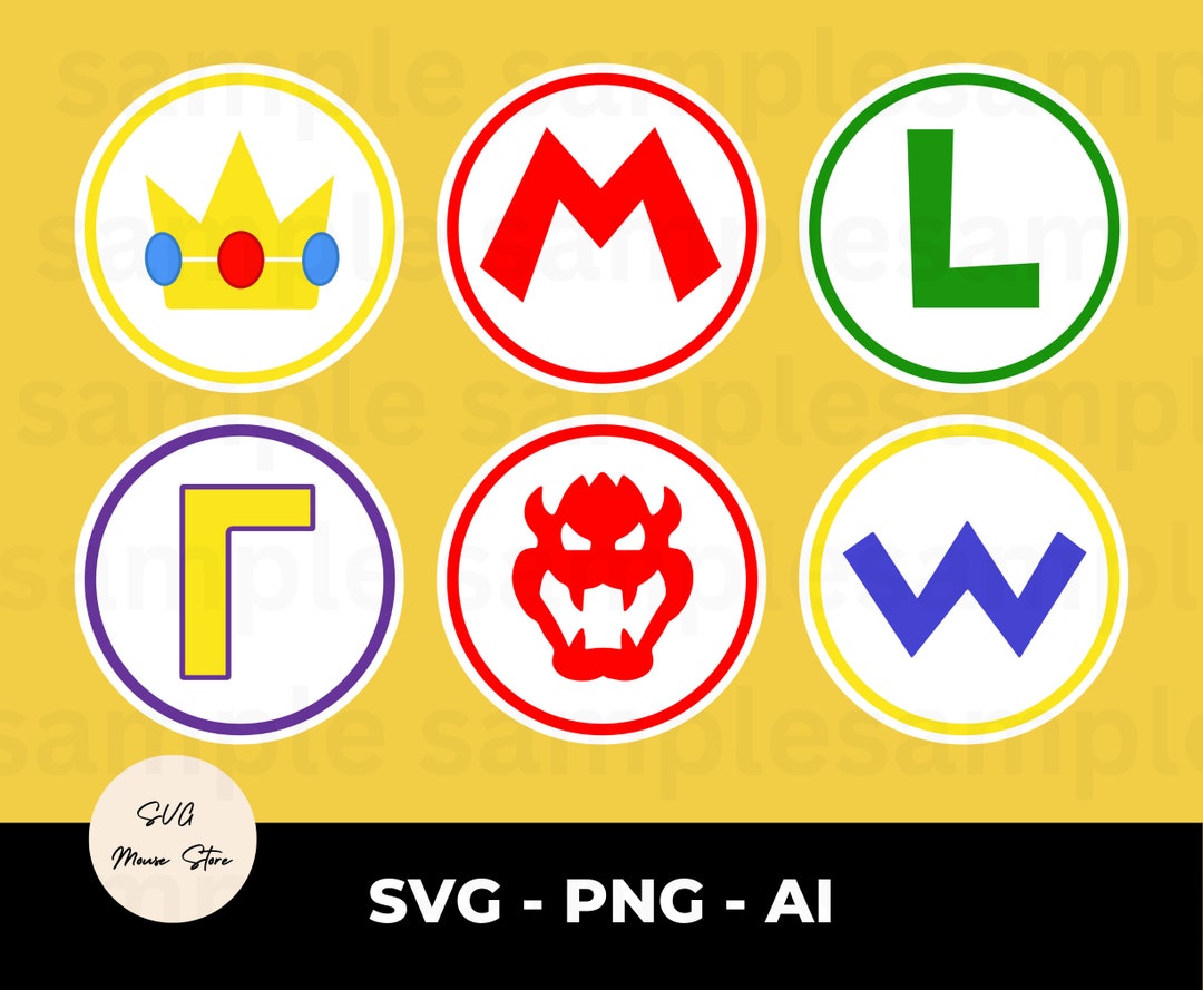 Super Mario Logos SVG Bundle: Cricut Cut Files (digital Download) - Etsy