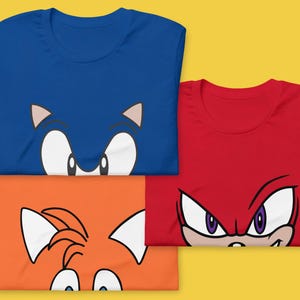 Sonic, Knuckles, Tails Face Layered SVG - Instant Download Cut Files ...