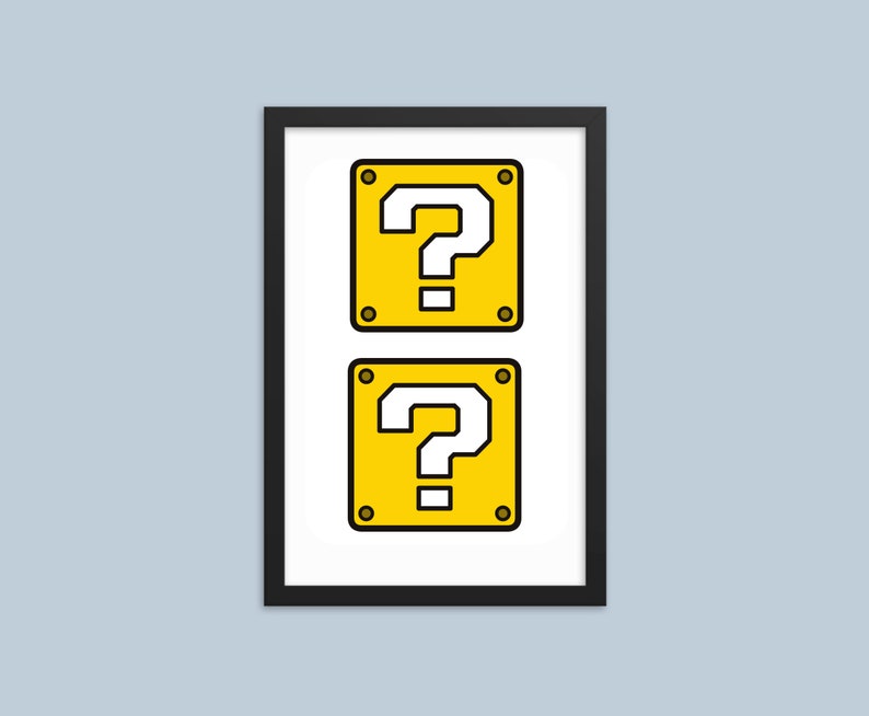 Super Mario SVG: Question Block & Brick (digital Download) - Etsy