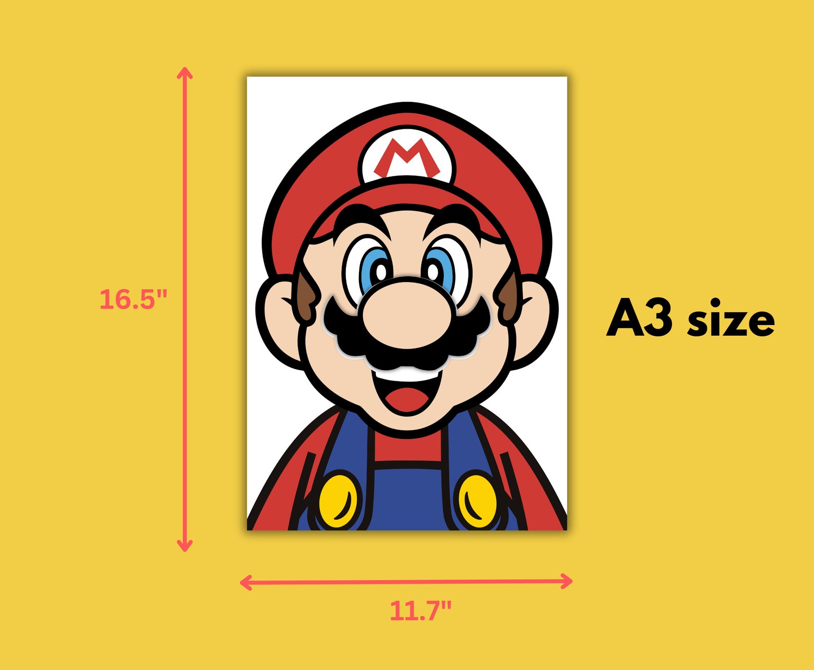 Pin the Moustache on Mario - Digital Interactive Printable Party Game ...