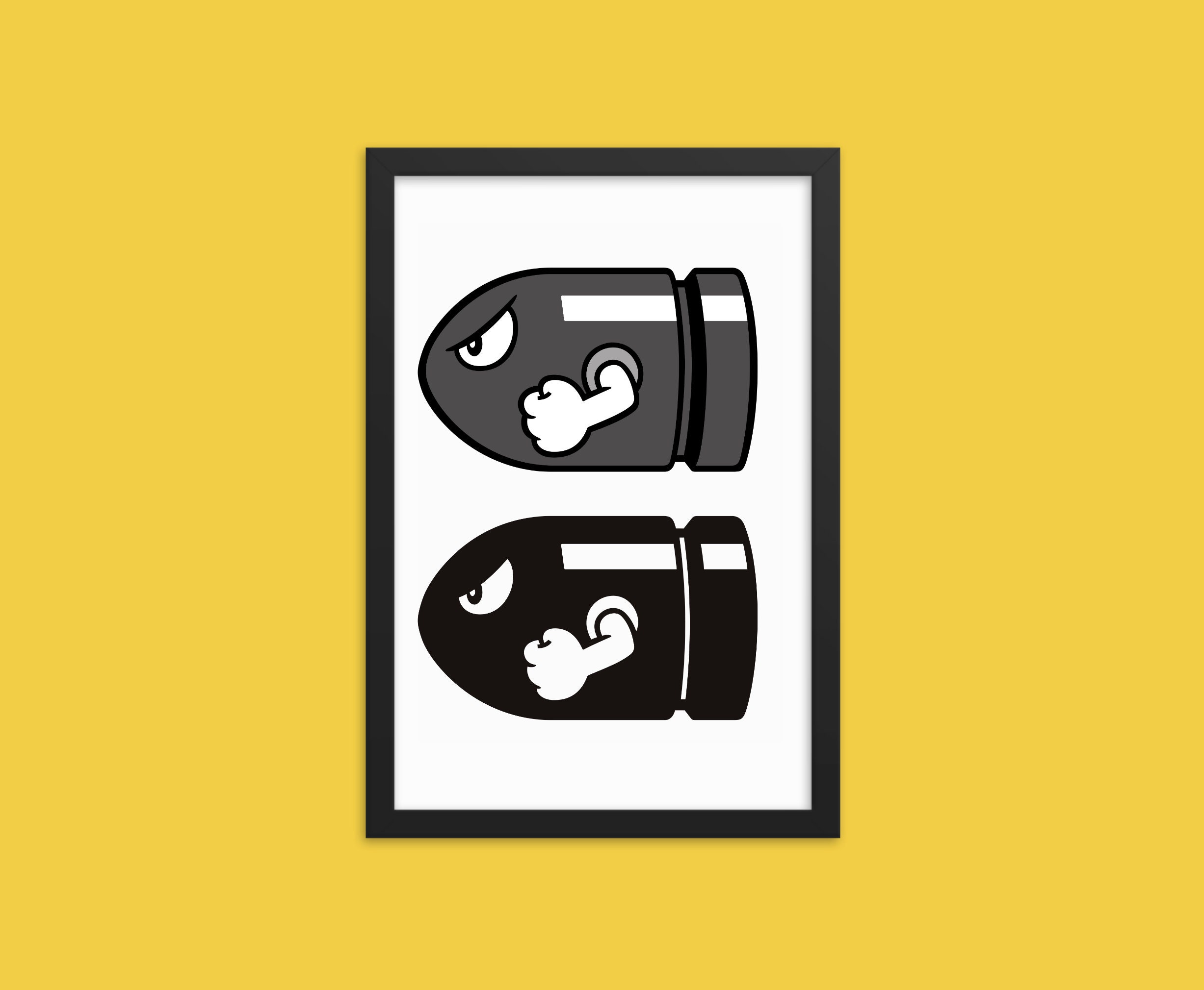 Bullet Bill SVG, Rocket Png, Mario Layered Svg Files, Digital Download ...