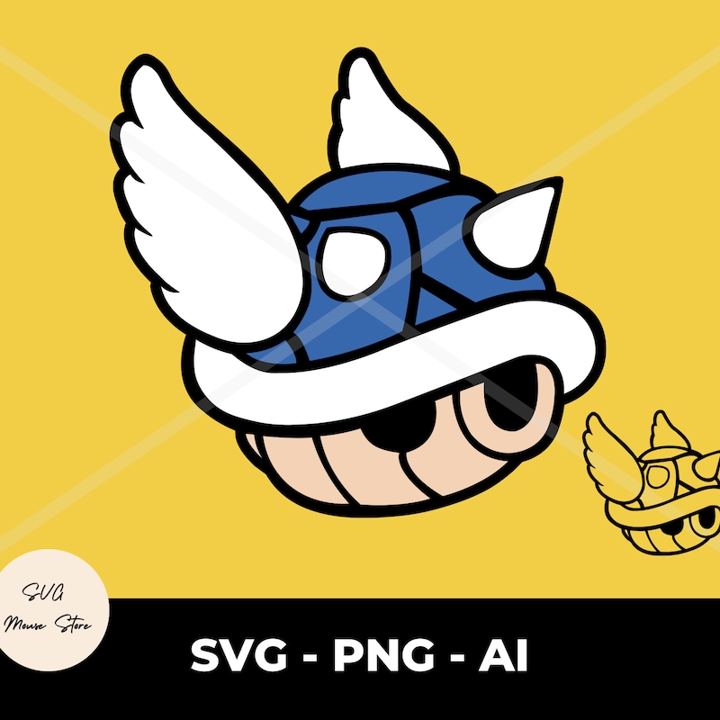 Blue Shell Mario Kart Png - Etsy