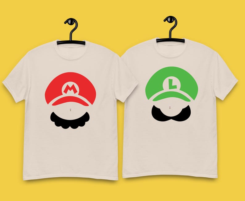Super Mario & Luigi Hat SVG Bundle: Cricut Cut Files (digital Download ...