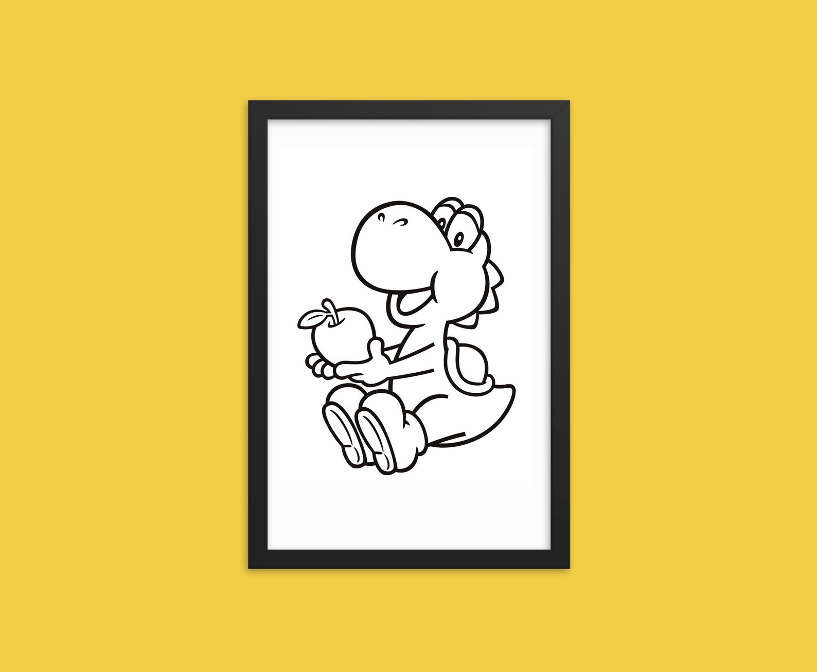 Digital Yoshi SVG Outline Pack, Super Mario Svg Files, Cricut Cut File ...