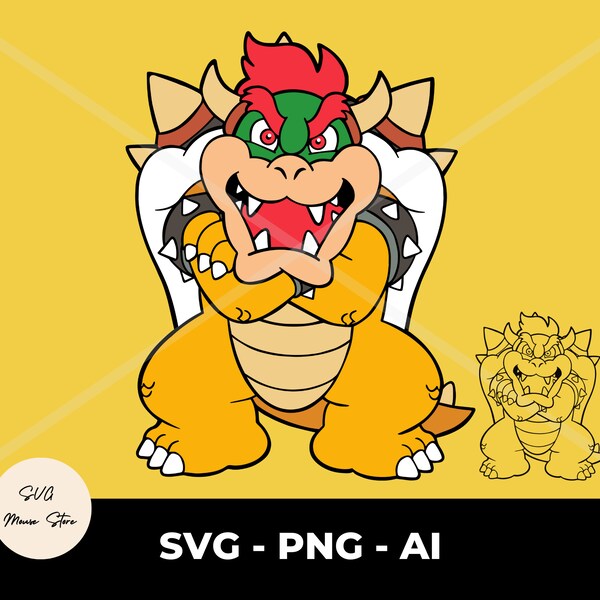 Bowser Logo - Etsy