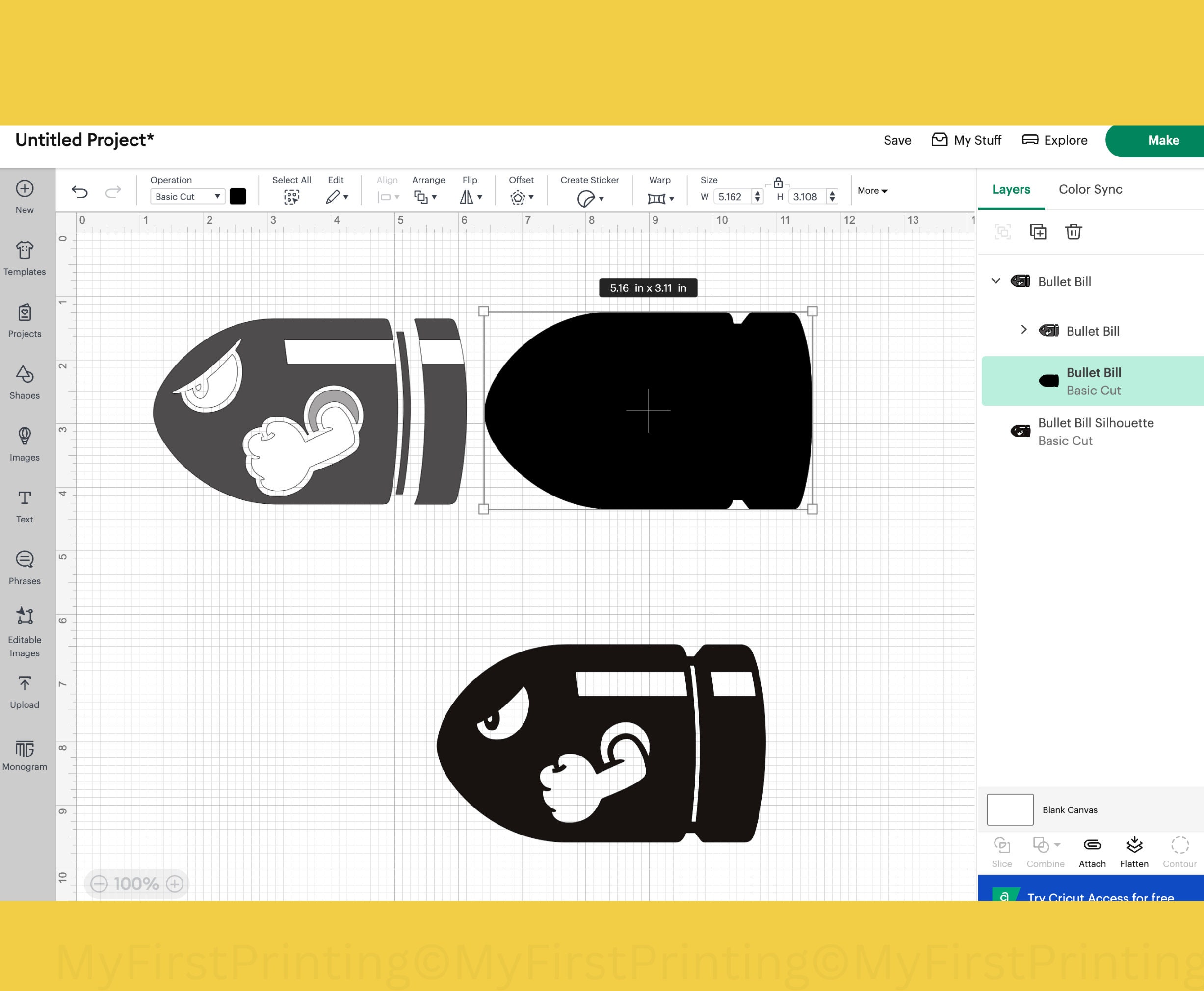 Bullet Bill SVG, Rocket Png, Mario Layered Svg Files, Digital Download ...