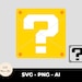 Super Mario Question Block SVG: Layered Cut File (digital Download) - Etsy