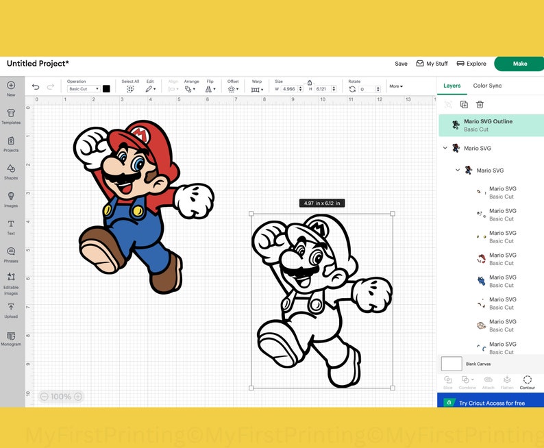 Super Mario SVG Bundle: Cricut Cut Files (digital Download) - Etsy