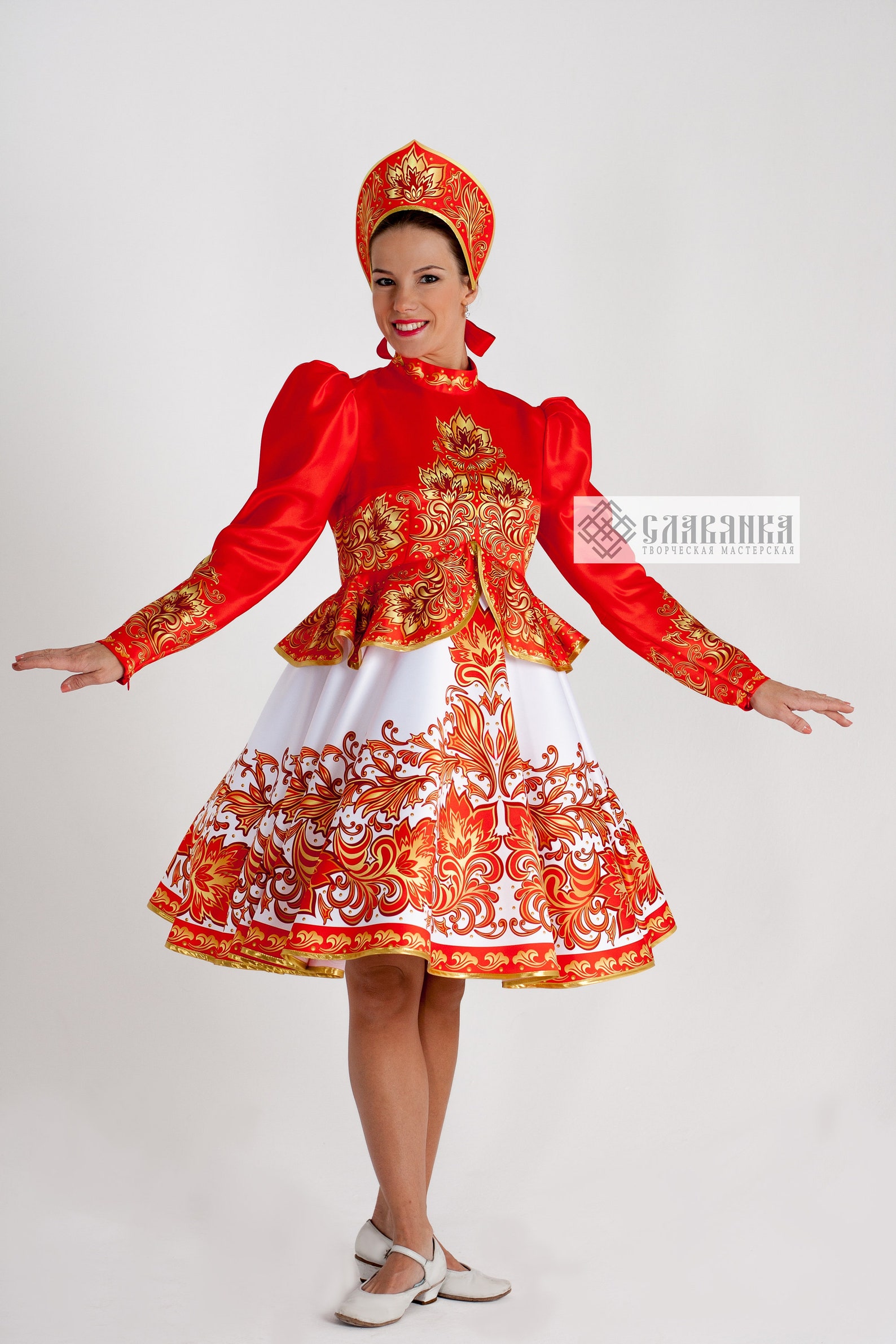 Russian Folk Costume For Women Professional Ballet Folk | Etsy