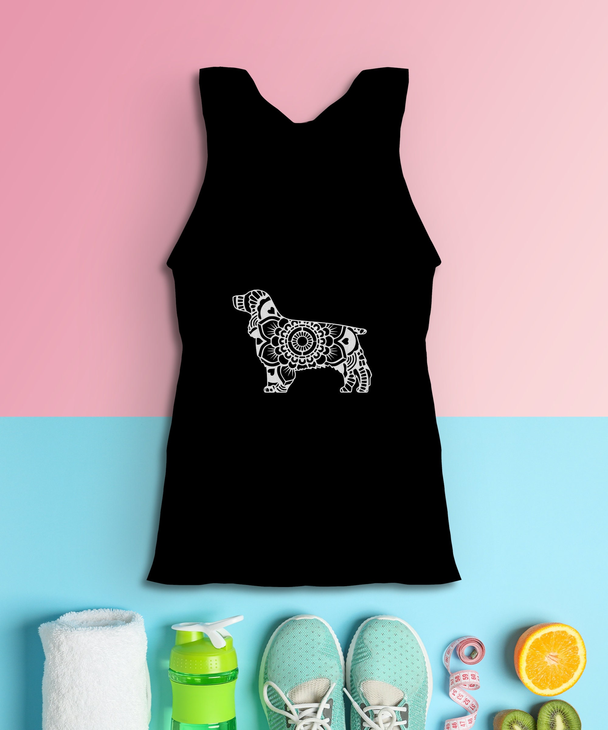 Cocker Spaniel Mandala Printable/cuttable - File Types .eps, .pdf, .jpg ...