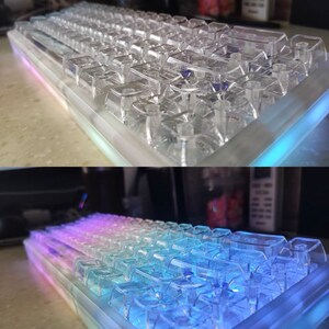 Transparent Keycaps Iceberg Ice Keycaps Transparent Keyboard Keycap Set ...