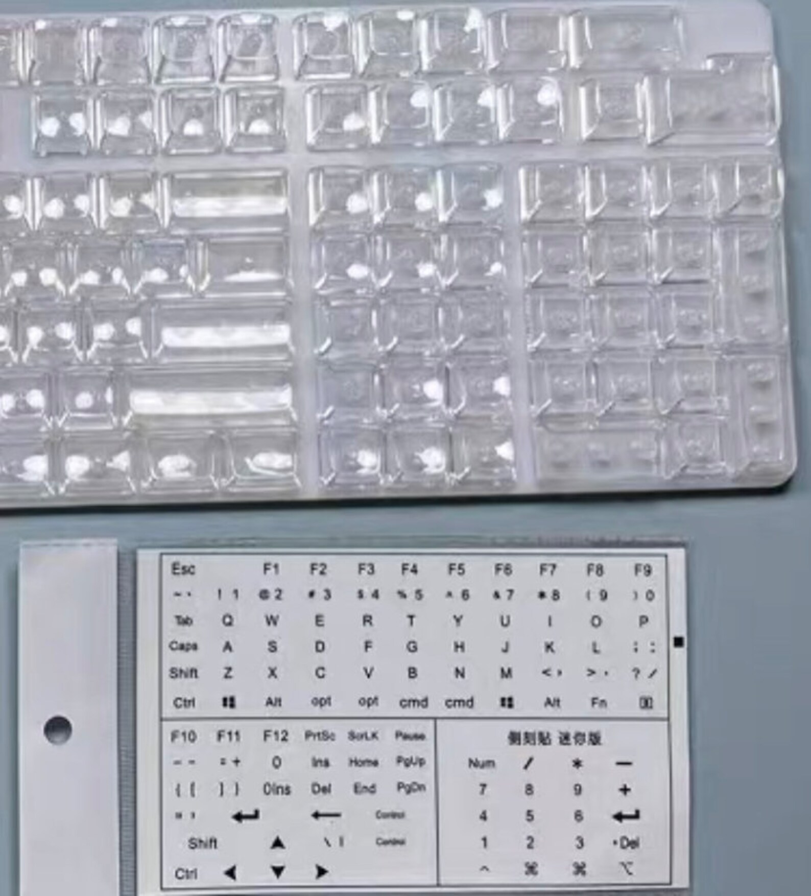 Transparent Keycaps Iceberg Ice Keycaps Transparent Keyboard Keycap Set ...