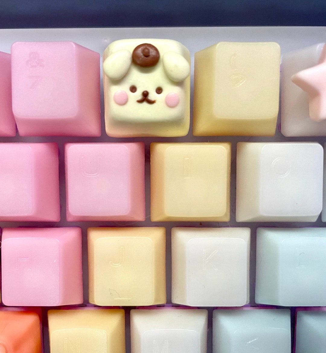 Cute Artisan Keycap Keycap Set Cartoon Keycaps Dog Rabbit Bear - Etsy