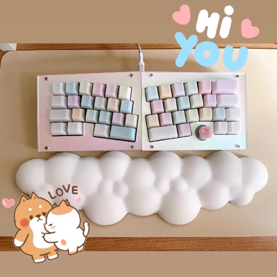 Cute Keycaps Rainbow Pom Jelly Keycaps Pudding Keycaps Custom Keycaps ...