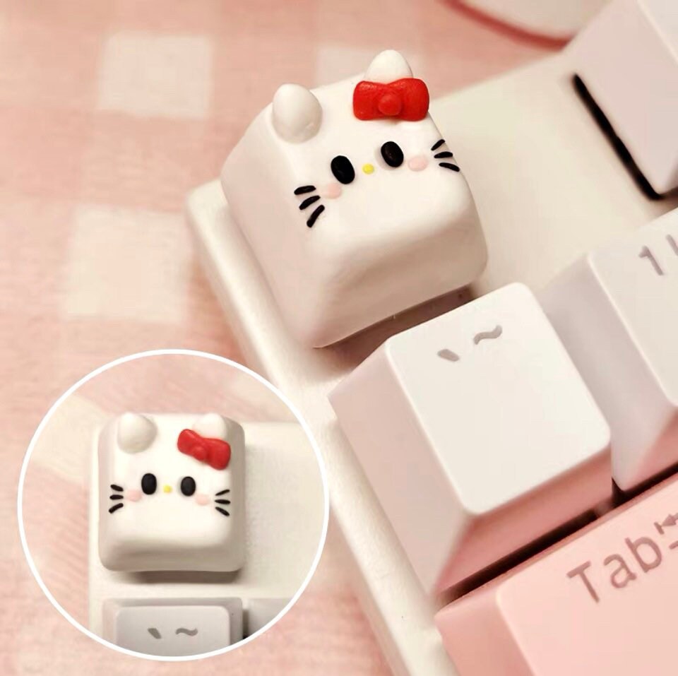 Cute Artisan Keycap Keycap Set Cartoon Keycaps Dog Rabbit Bear - Etsy UK