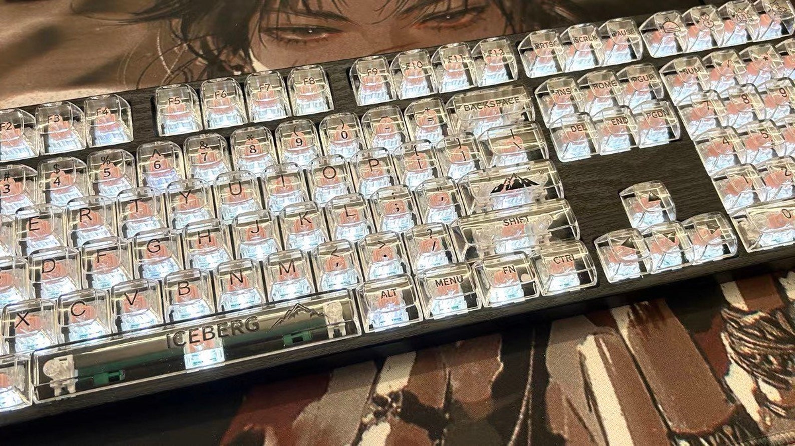 Transparent Keycaps Iceberg Ice Keycaps Transparent Keyboard Keycap Set ...