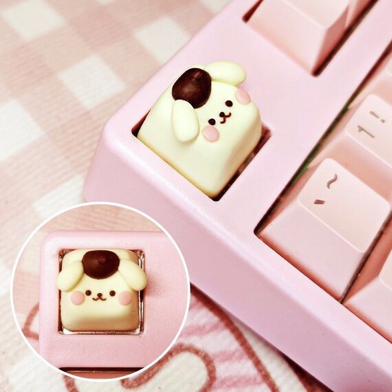 Cute Artisan Keycap Keycap Set Cartoon Keycaps Dog Rabbit Bear - Etsy