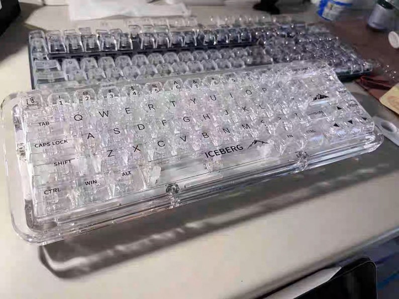 Transparent Keycaps Iceberg Ice Keycaps Transparent Keyboard Keycap Set ...