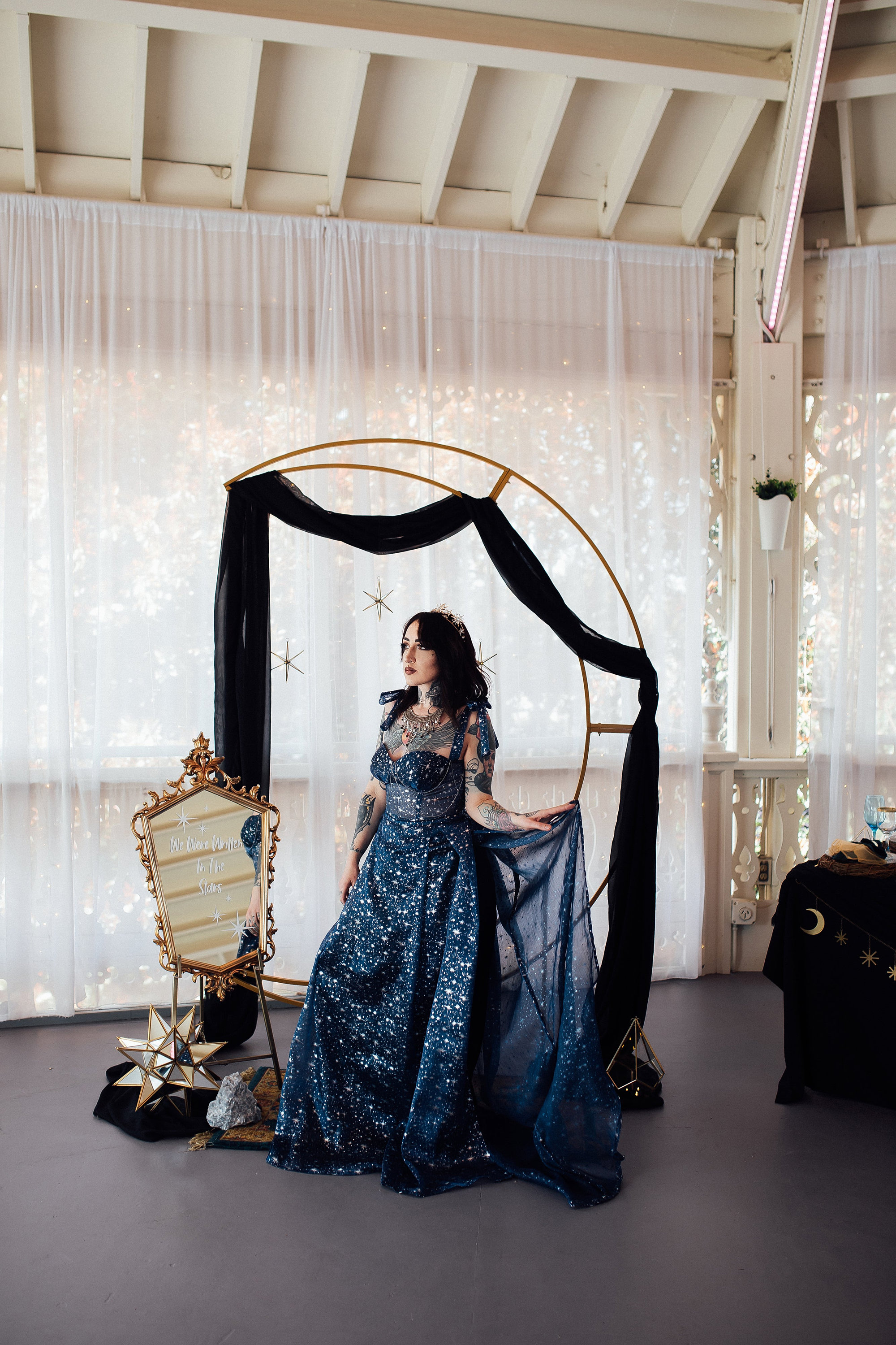 MADE TO ORDER - Night Sky Dress - Wedding Dress - Fantasy Ball - Night ...