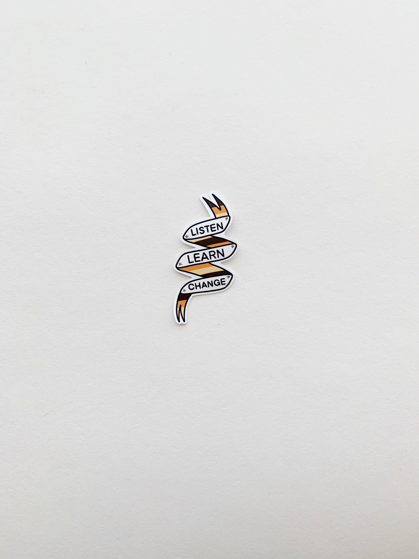 Listen. Learn. Change. Die Cut Vinyl Sticker 100% Profits | Etsy