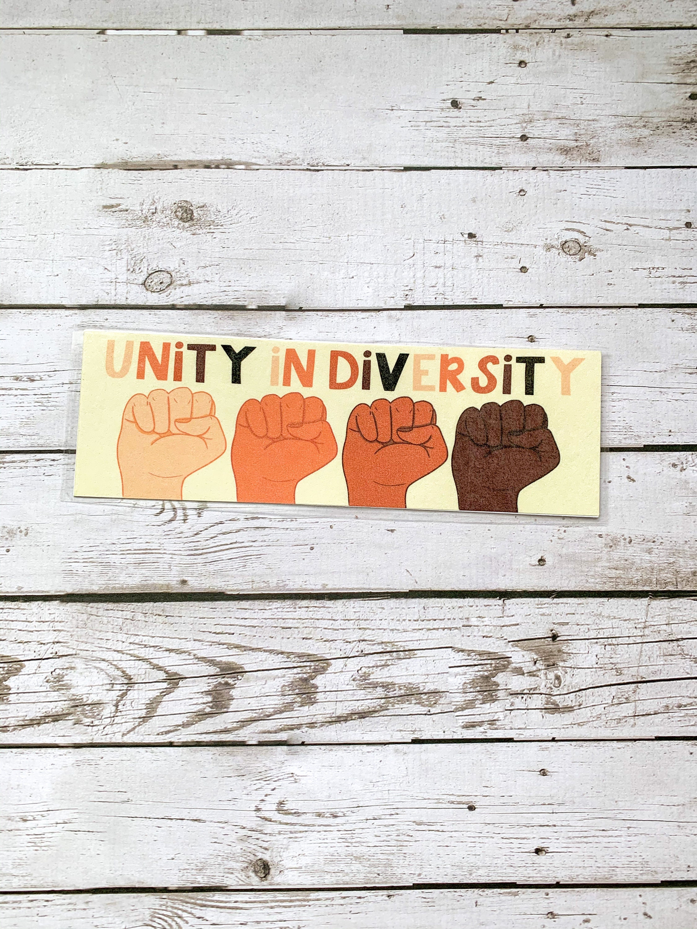 Unity in Diversity Laminated Bookmark 100% Profits Donated - Etsy