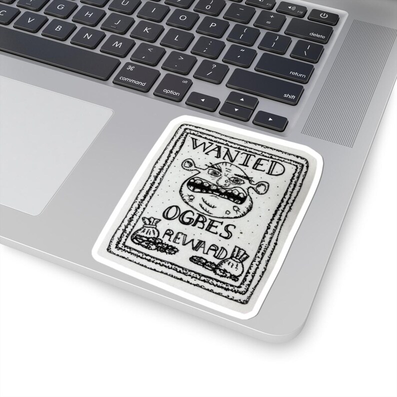Shrek Wanted Ogres Sticker: Hand Drawn Vinyl Decal - Etsy