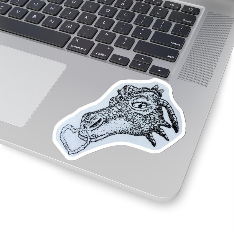 Shrek Dragon Sticker, Unique Stipple Design, Hand Drawn Decal, Quality ...